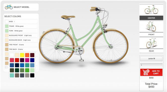Bicycle Configurator 3D | Custom bike builder online