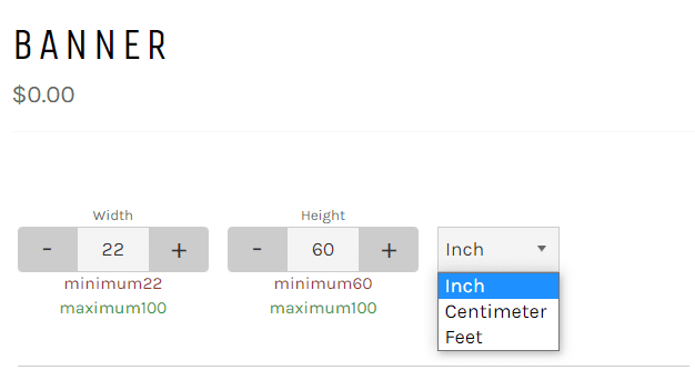 Dynamic Sheet Free size – Product Customization Software for Print Shops